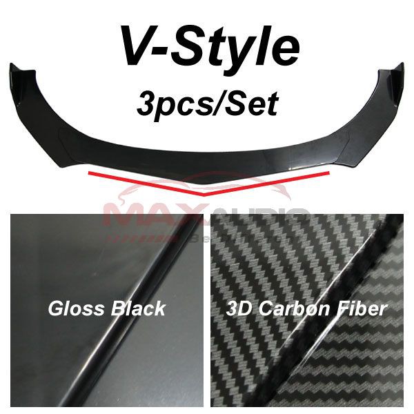 SAMURAI-LIPS Universal Car Front Bumper Diffuser Lip AXIA ALZA BEZZA ...