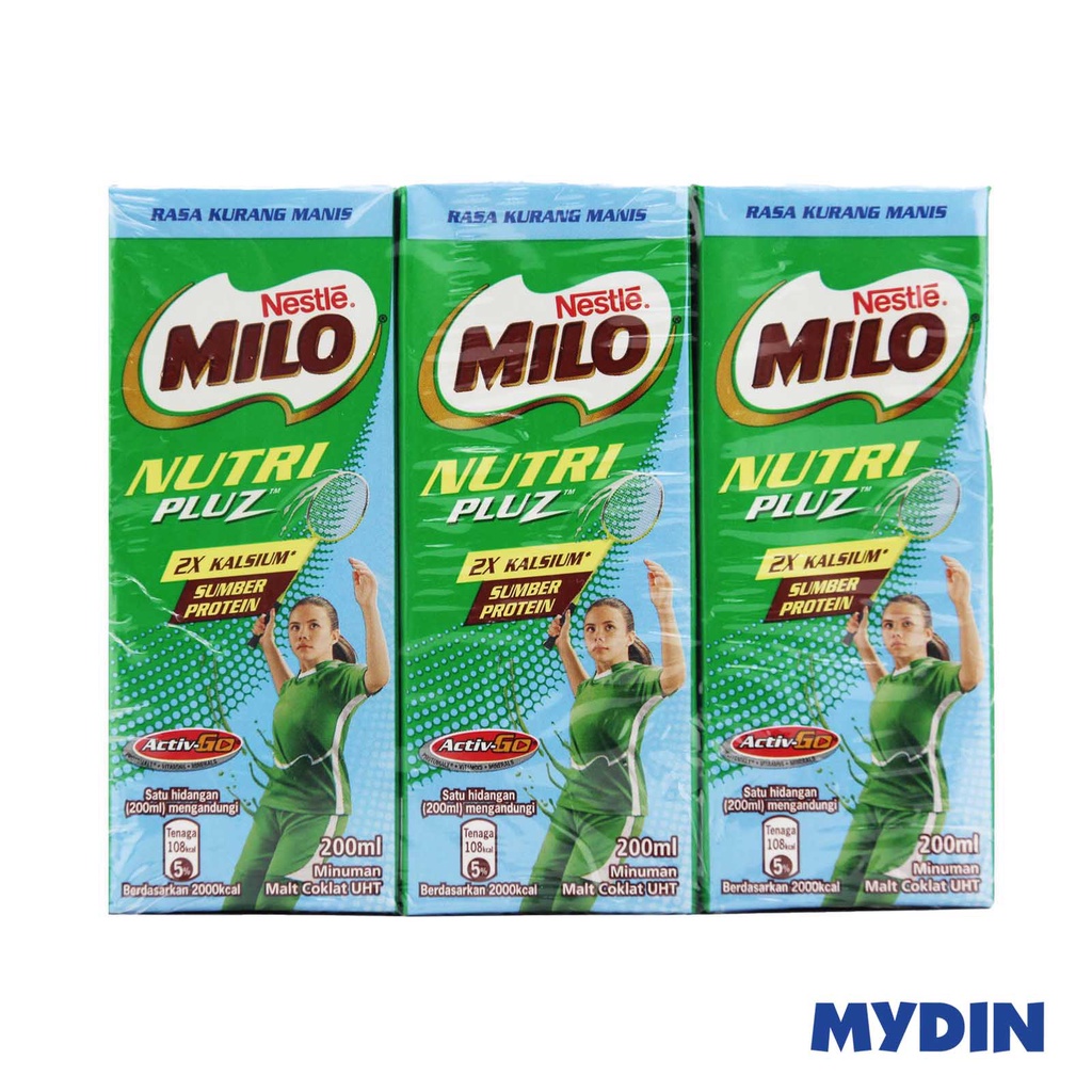 Nestle Milo Nutri Pluz Activ-Go UHT (6's x 200ml) | Shopee Malaysia