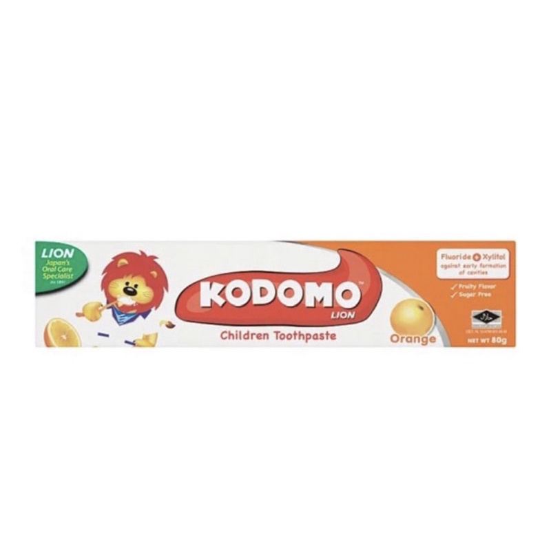 Kodomo Lion Children’s Toothpaste 80g (strawberry / Grape / Apple) | Shopee Malaysia