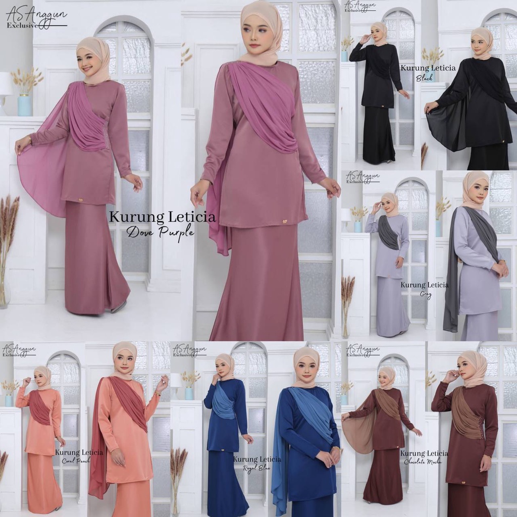 KURUNG LETICIA CHIFFON RAYA 2022 MURAH [ READY STOCK ] | Shopee Malaysia