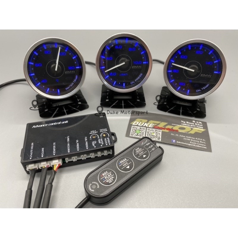 Defi Advance A1 Style Gauge Meter with 7 Color - Turbo Boost / Water ...
