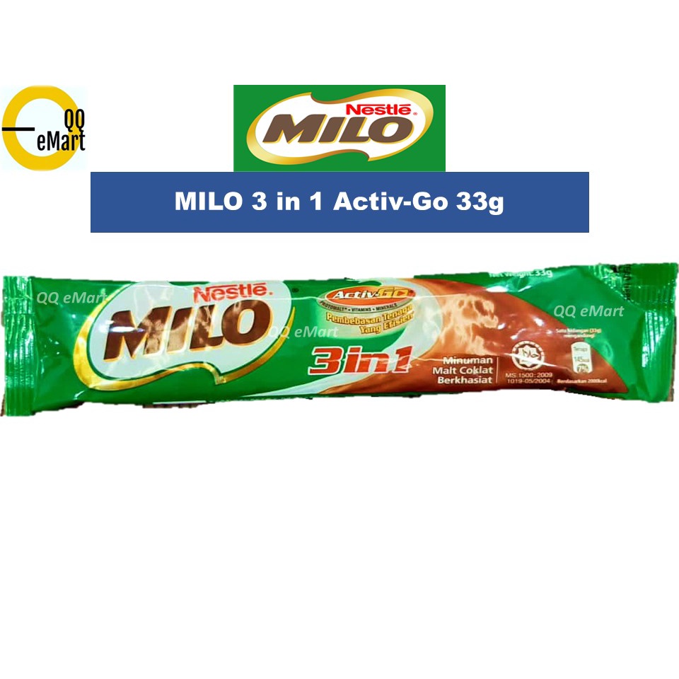 3 in 1 Instant 3in1 mix Chocolate Malt Cereal Oat Tea - MILO QUAKER ...