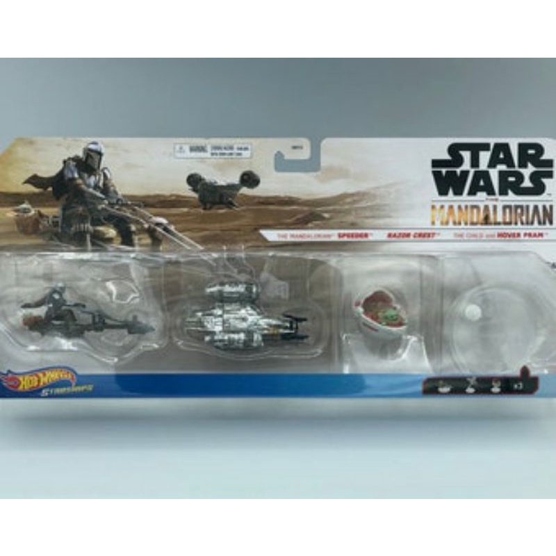 Hot Wheels Star Wars Starships 3-Pack Die-Cast Vehicles (Mandalorian ...