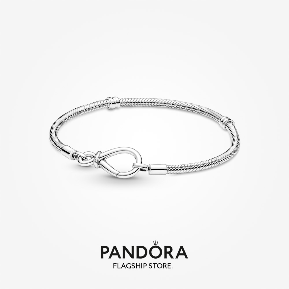 Pandora Moments Infinity Knot Snake Chain Bracelet | Shopee Malaysia