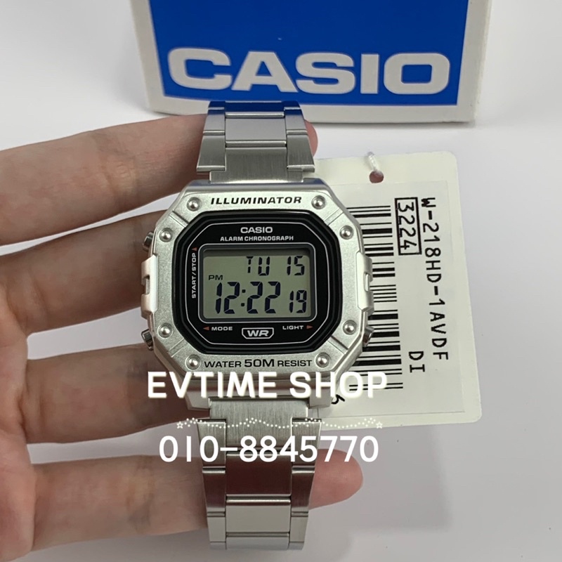 READY STOCK 100% ORIGINAL CASIO DIGITAL W-218HD-1AVDF / W-218HD-1AV / W ...