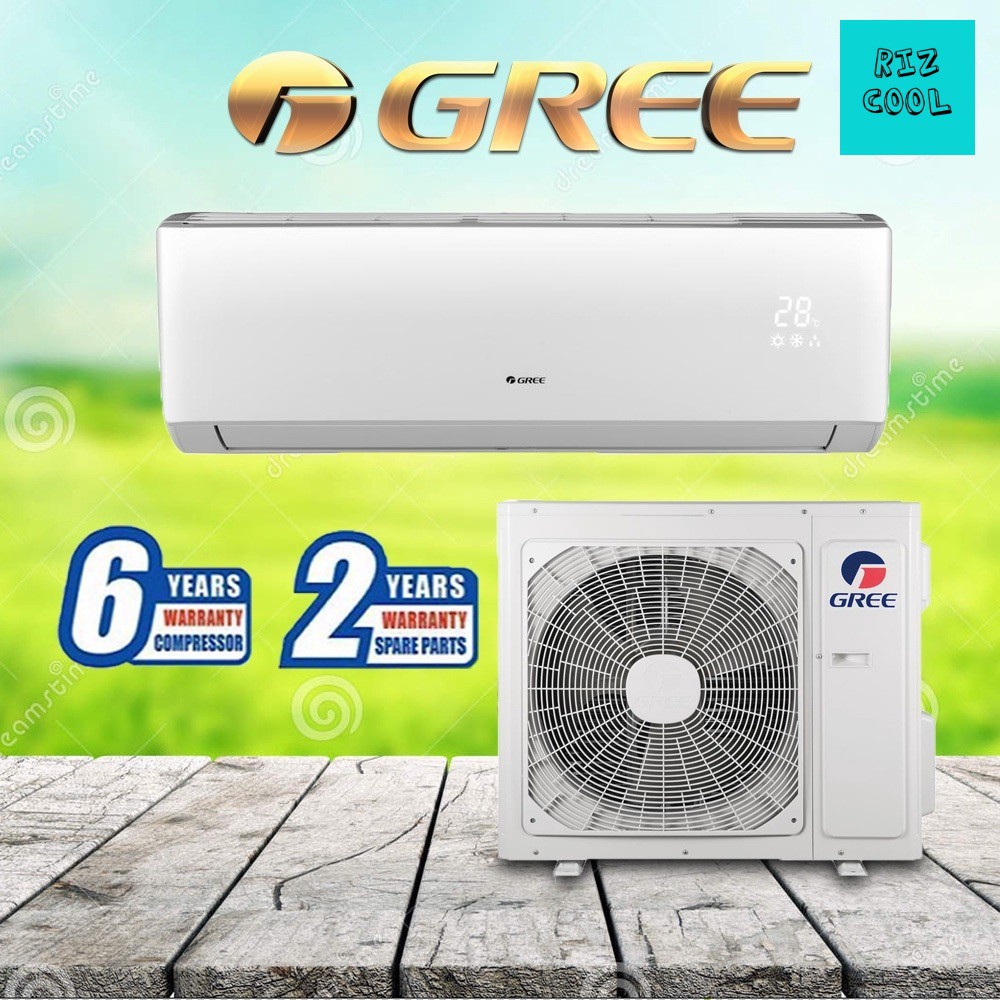 GREE LOMO N SERIES 1.0HP/1.5HP/2.0HP/2.5HP Non-Inverter R410 | Shopee ...