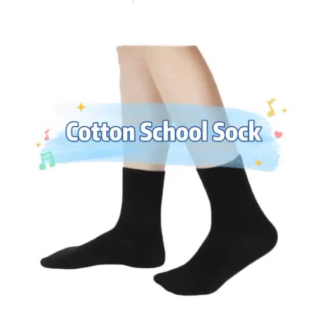 Stoking Sekolah Hitam stokin hitam cotton black sock stokin budak ...
