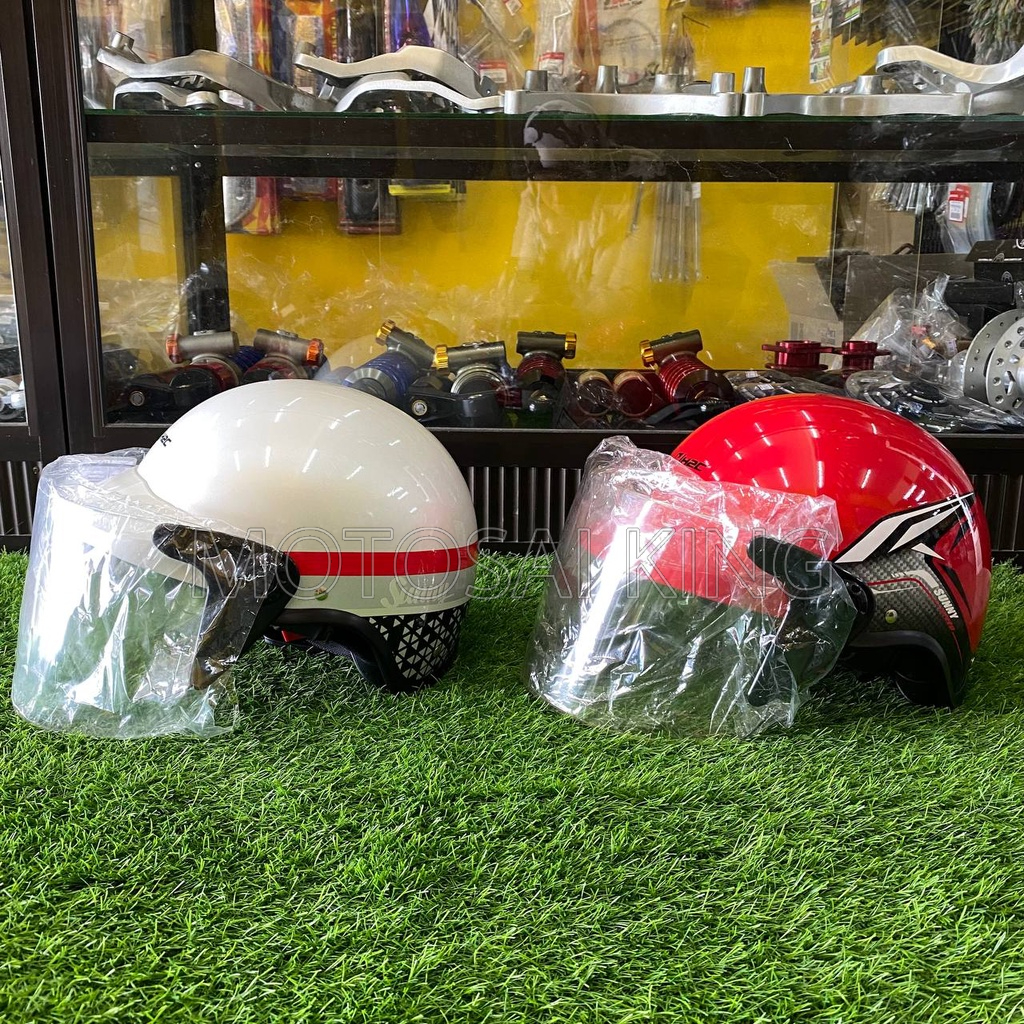 🔥NEW ITEM🔥HELMET SUNNY H2C HALF HELMET ORIGINAL THAILAND TOPI KELEDAR ...