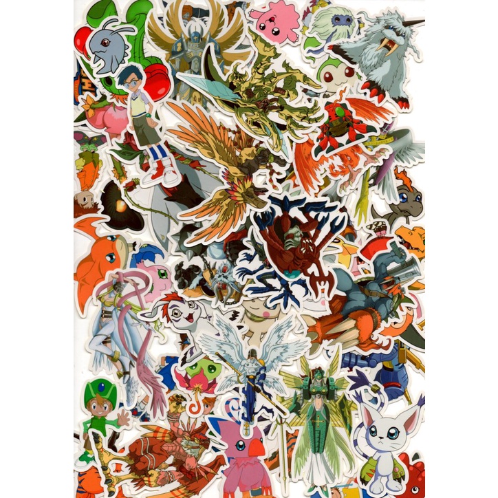 HP Digimon - Collection stickers 56 main characters season 1 Anime ...