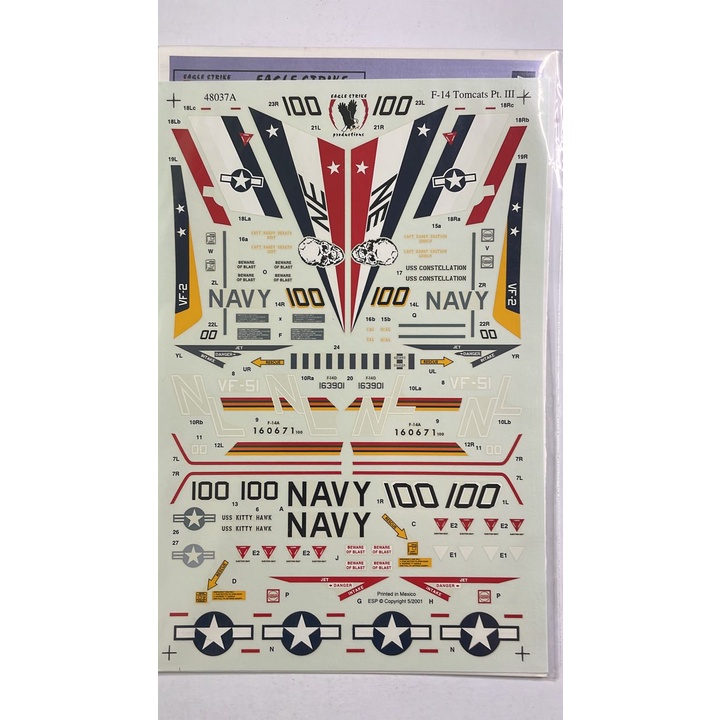 EAGLE STRIKE 48037 F-14 Tomcats Part III 1/48 - DECAL | Shopee Malaysia