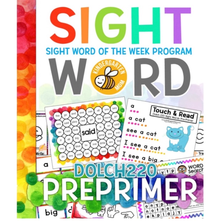 SIGHT WORD OF THE WEEK PROGRAM PRESCHOOL | Shopee Malaysia