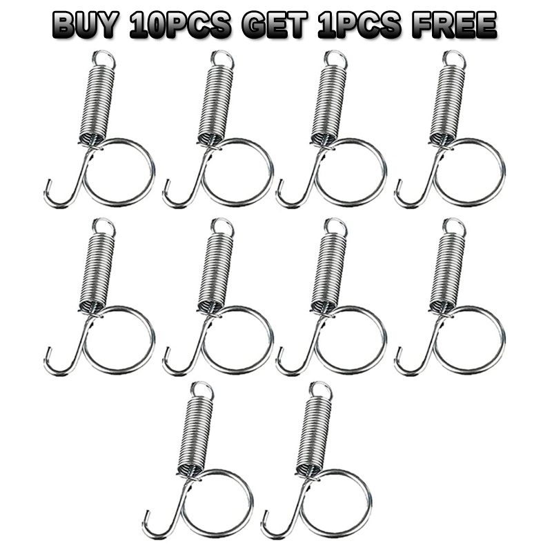 11-55Pcs 75mm Multifunctional Cage Door Spring Hook Metal Finger Spring ...