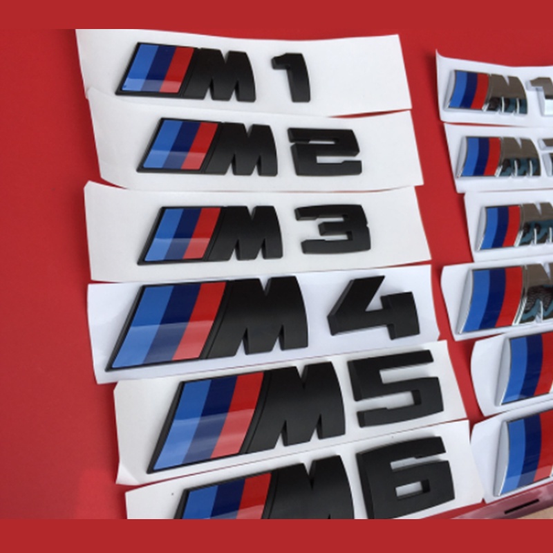 Bmw M Mark Rear Tail Mark M1 M2 M3 M4 M5 M6 Car Sticker Mark 3 Series 5 ...