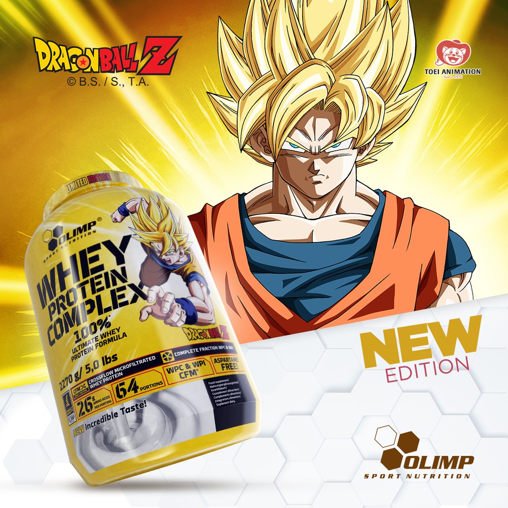 Dragon Ball Z Goku Super Saiya Whey Protein Complex 100% 5lbs (2.3KG ...