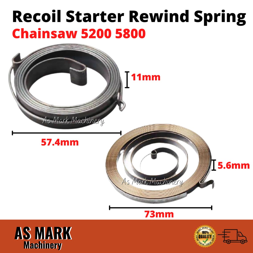 Recoil Starter Rewind Spring Big & Small Chainsaw 5200 5800 461 Kaba ...