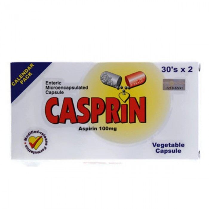 Acare Pharmacy Casprin Aspirin 100mg capsule 30's*2 | Shopee Malaysia
