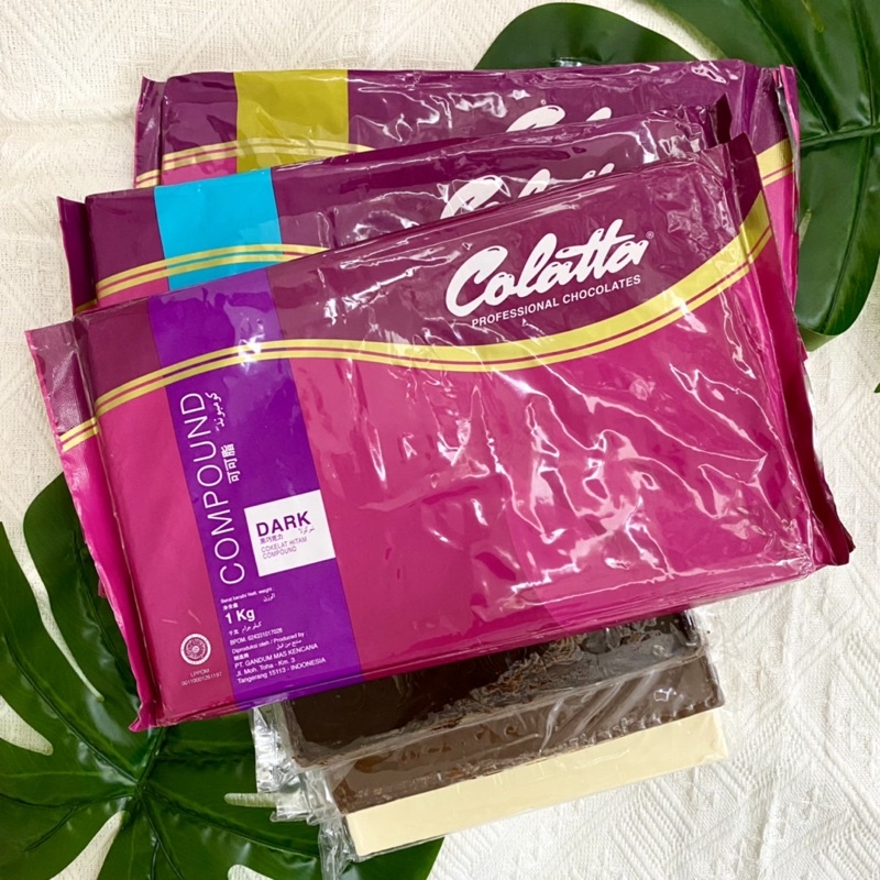 [Ready Stock] Colatta Dark/ Milk/ White Compound Chocolate Block 1KG ...