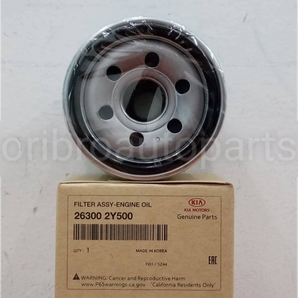 [READY STOCK] KIA & HYUNDAI GENUINE PART OIL FILTER (SMALL) 26300 2Y500 ...