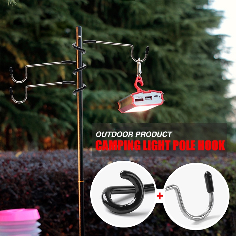 Outdoor Camping Light Pole Hook/Tent Pole Lamp Holder Hook/ Stainless ...