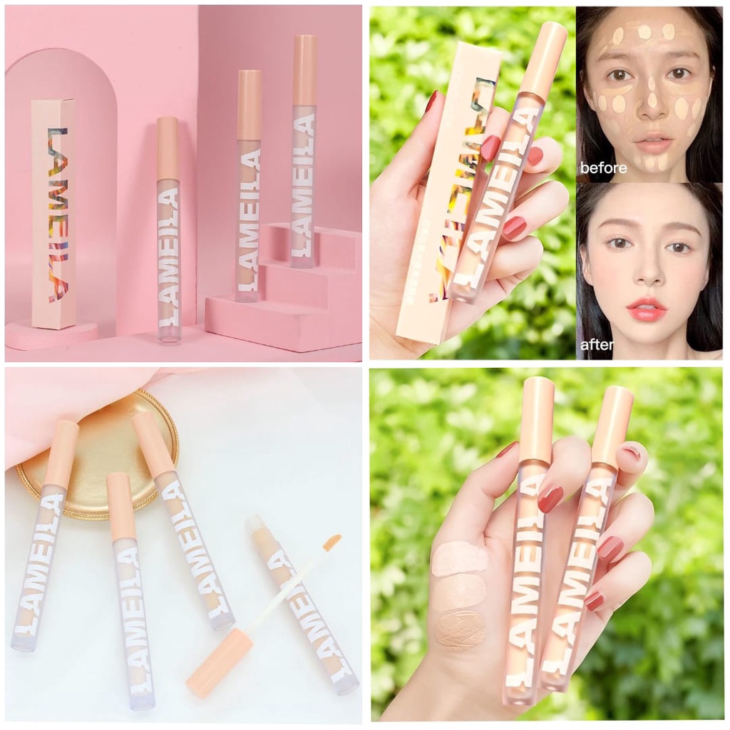 LAMEILA Concealer Liquid Foundation Blain Print Cover Blain Spots Dark ...