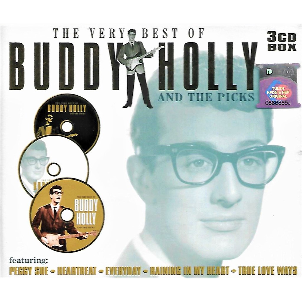 Buddy Holly - The Very Best of Buddy Holly and The Picks ( 3 CD ) | Shopee Malaysia