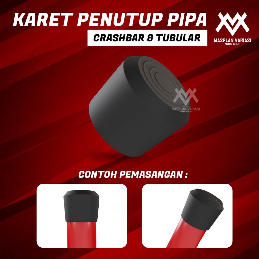 Rubber tubular crashbar pipe cover contains 4 pieces | Shopee Malaysia