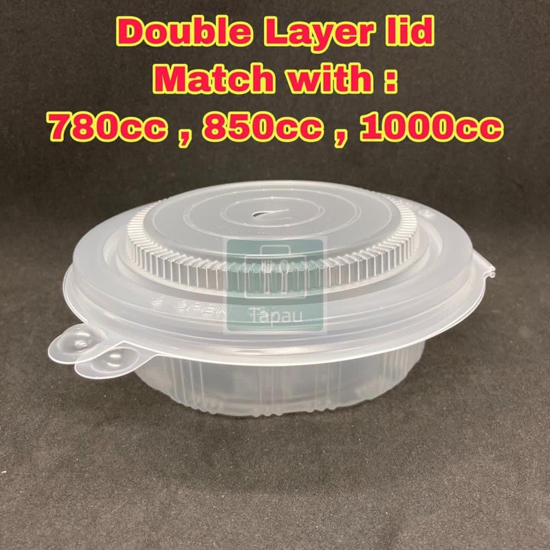 TAPAU - BL140 850cc / 1000cc Double Layer - 100pcs Compartment Lid ...