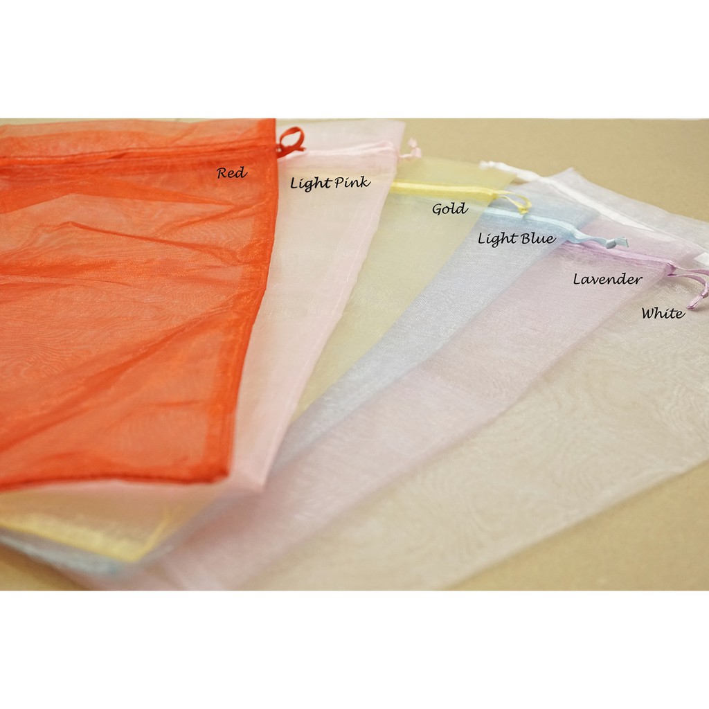 50pcs High Quality 20x30cm Organza Bags (Large Size), Beg Uncang Saiz ...