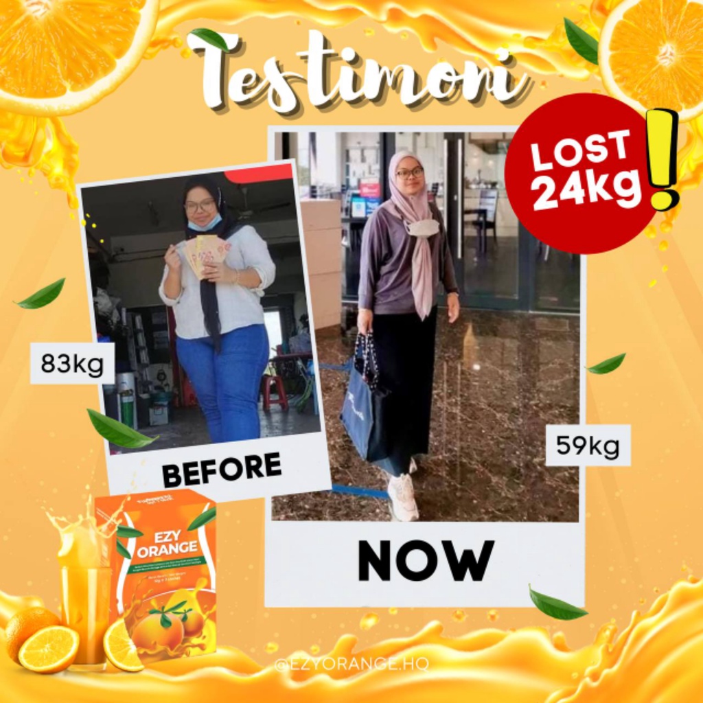 EZY ORANGE Detox Fibre | Free Gift Shaker | Fat Burner Weightloss ...