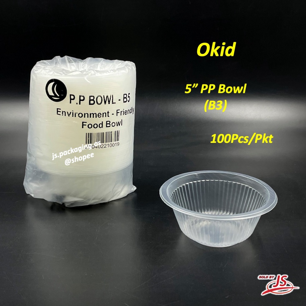 Bowl Disposable PP Plastic Bowl 4"/5"/6" [50/100pcs±] Mangkuk Plastik ...