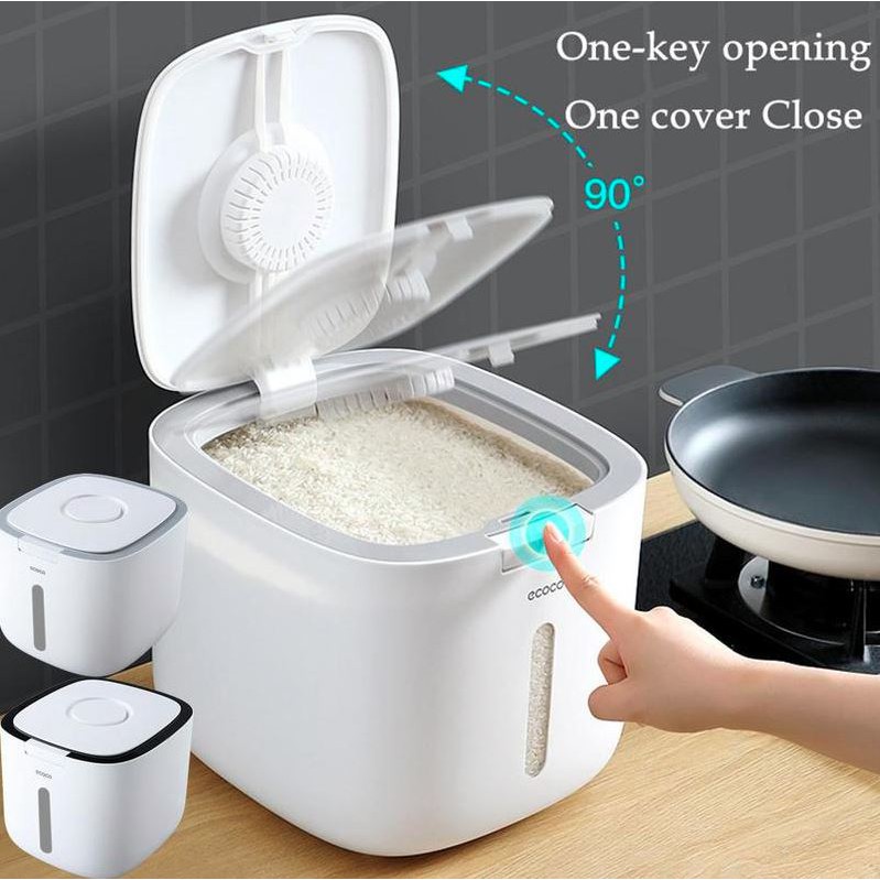 Modern Rice Storage Container Rice 10 kg Box Insect Moisture Proof ...