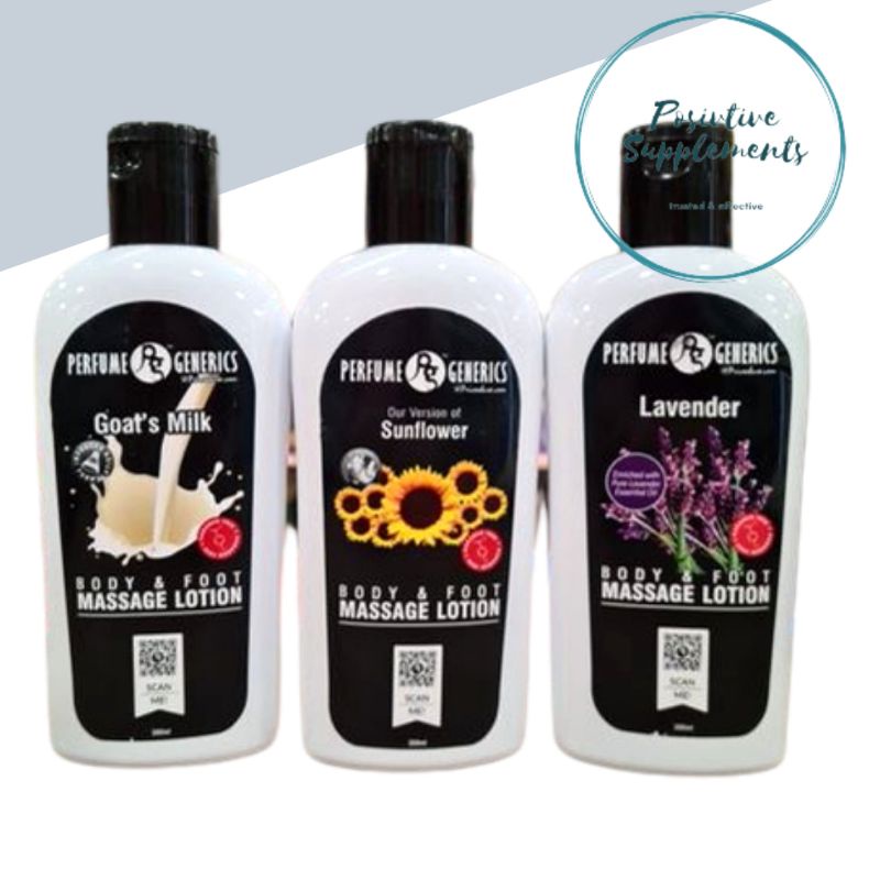 MASSAGE LOTION PERFUME GENERICS PG 300ML SUNFLOWER / LAVENDER / GOATS MILK | Shopee Malaysia