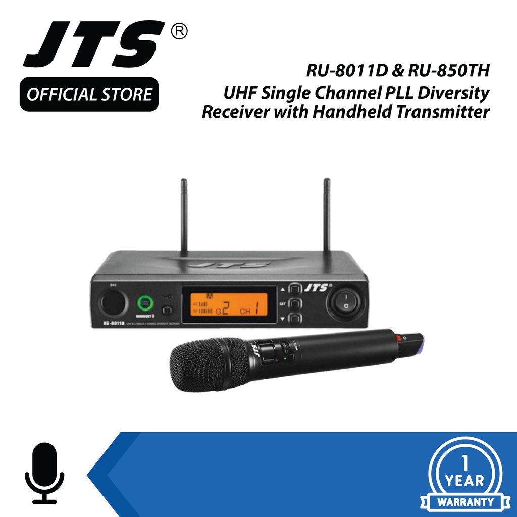 JTS RU 8011D / RU 850TH Wireless Handheld Microphone System | Shopee ...