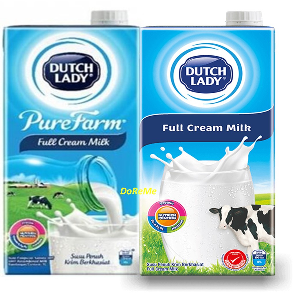 DUTCH LADY MURAH FULL CREAM UHT FRESH MILK LOW FAT CHOCOLATE STRAWBERRY ...