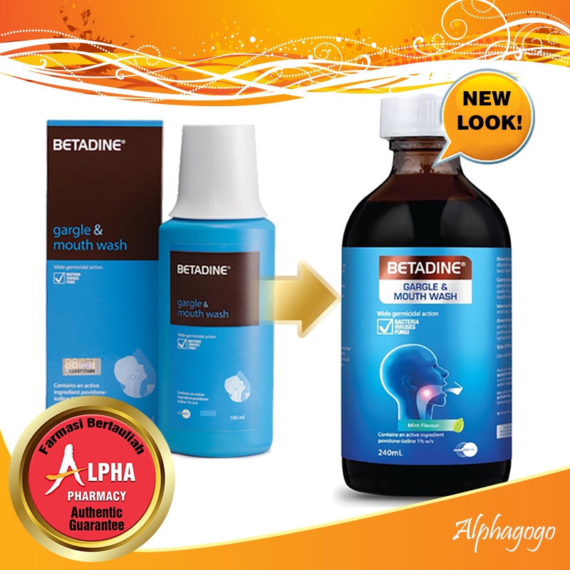 Betadine Gargle and Mouthwash (Sore Throat Gargle) 240ml | Shopee Malaysia