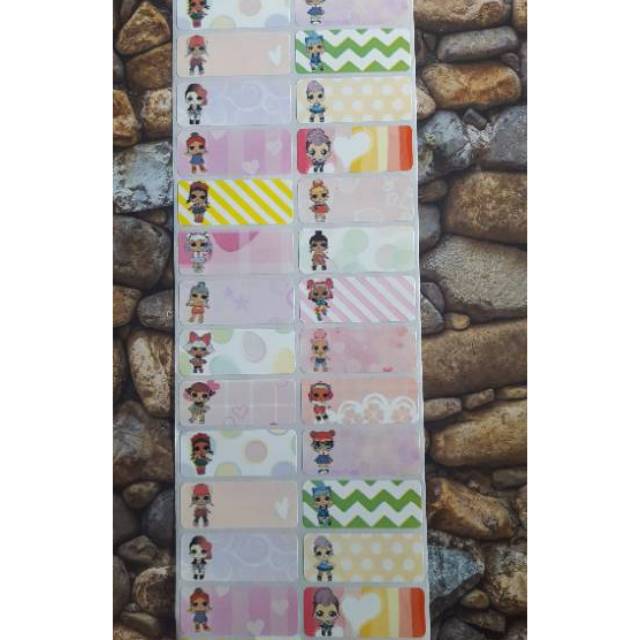 Lol SURPRISE WATERPROOF NAME LABEL STICKER | Shopee Malaysia