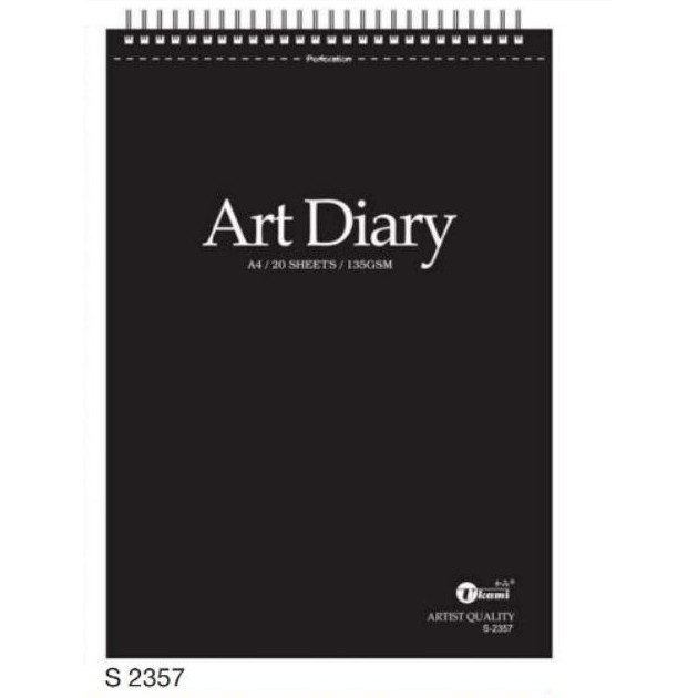 Ukami A4 Art Diary Sketch Book (Tear Off) 135gsm S2357 | Shopee Malaysia