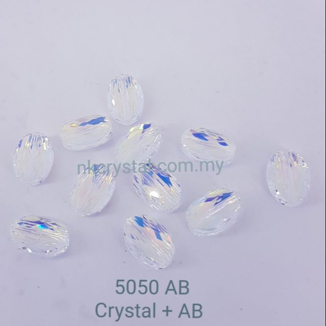 5050 AUSTRIA CRYSTAL Swarovski Crystal Bead 5050 14 ×10mm 1pcs | Shopee ...