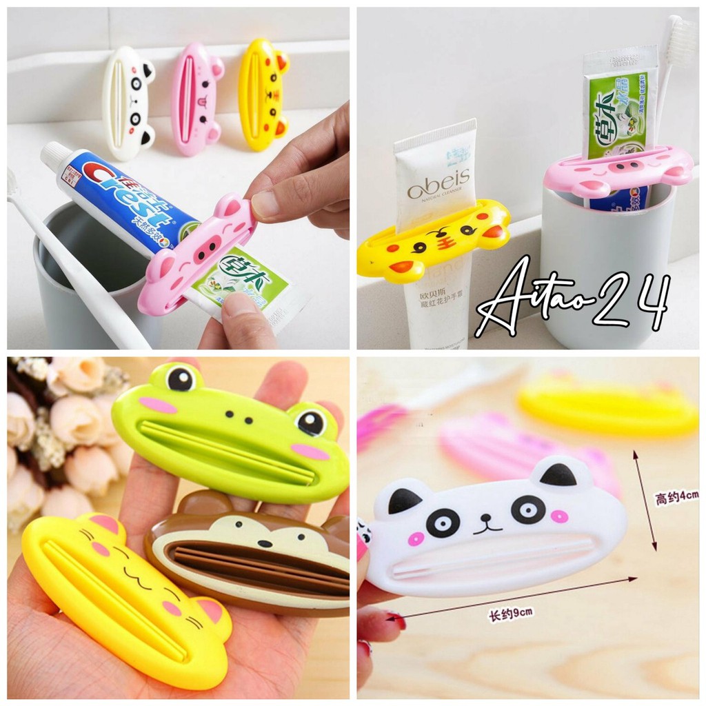 Funny Animal Toothpaste Clip and Squeeze Tool (Select Model) | Shopee ...