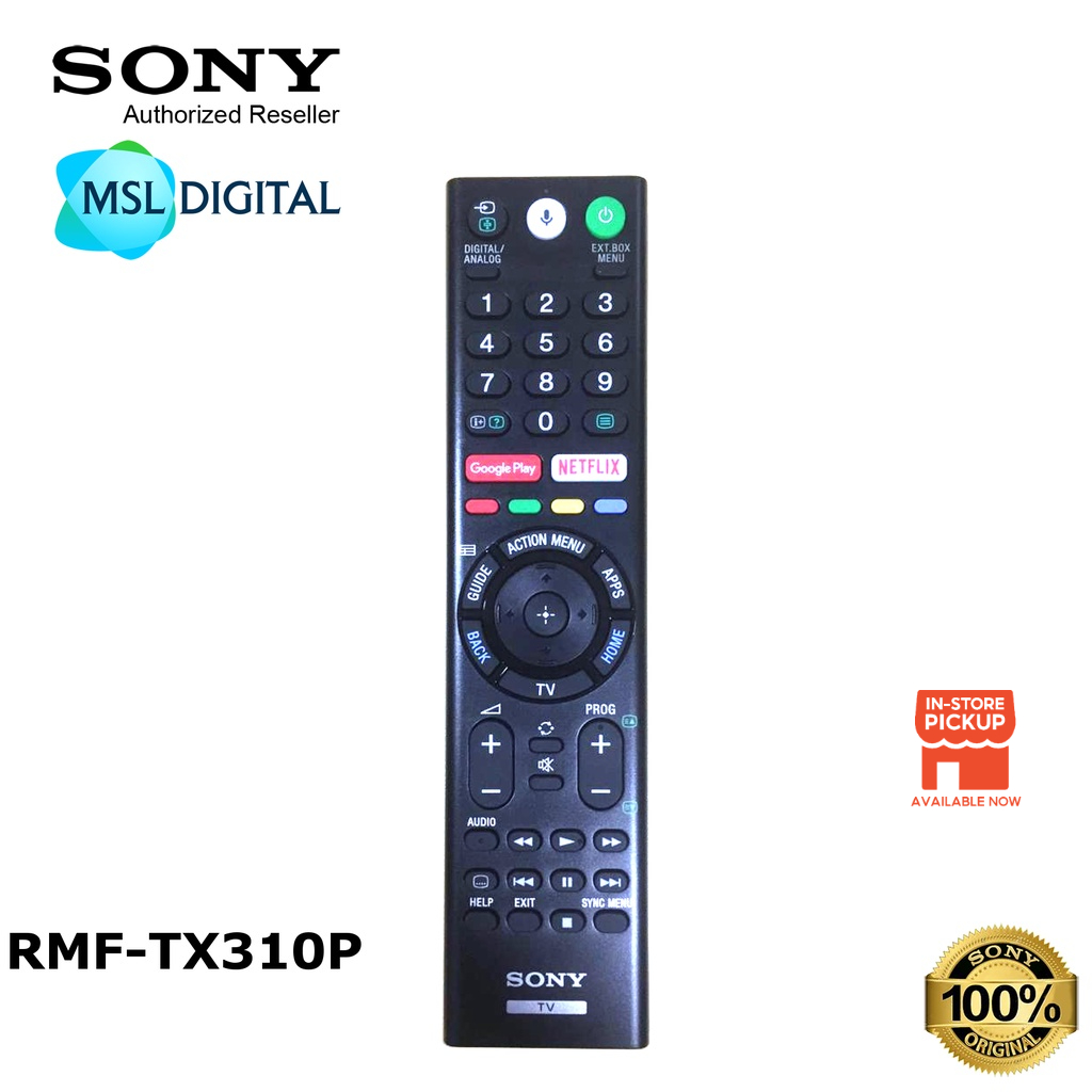 Sony RMF-TX310P Bravia TV Remote Control with Microphone Voice Button ...