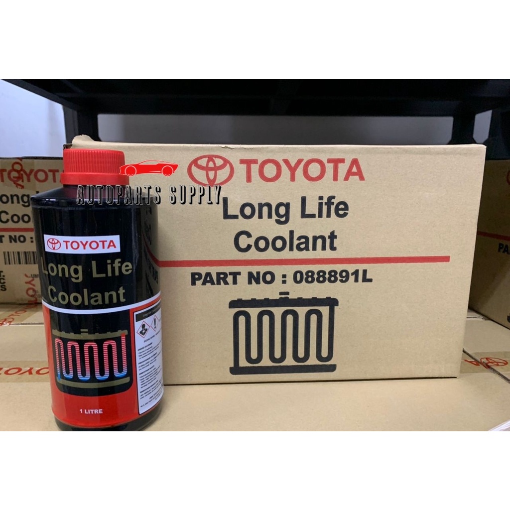 ORIGINAL TOYOTA LONG LIFE RADIATOR COOLANT (RED PINK) 1LITER 08889-1L ...