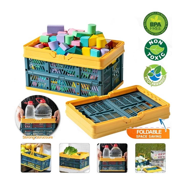 Storage Basket Folding Storage Box Household Food Basket Ikea Shopping ...