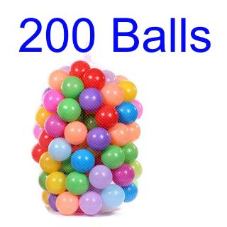 200Pcs Baby Ocean Balls Water Pool Ocean Wave Ball Kids Swim Pit with ...