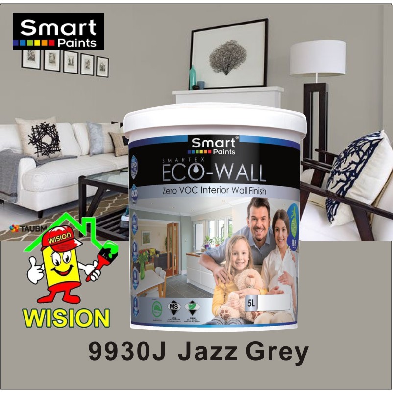 18 LITER Smart Paints SMARTEX ECO-WALL / INTERIOR PAINT / Cat Rumah Dalam | Shopee Malaysia