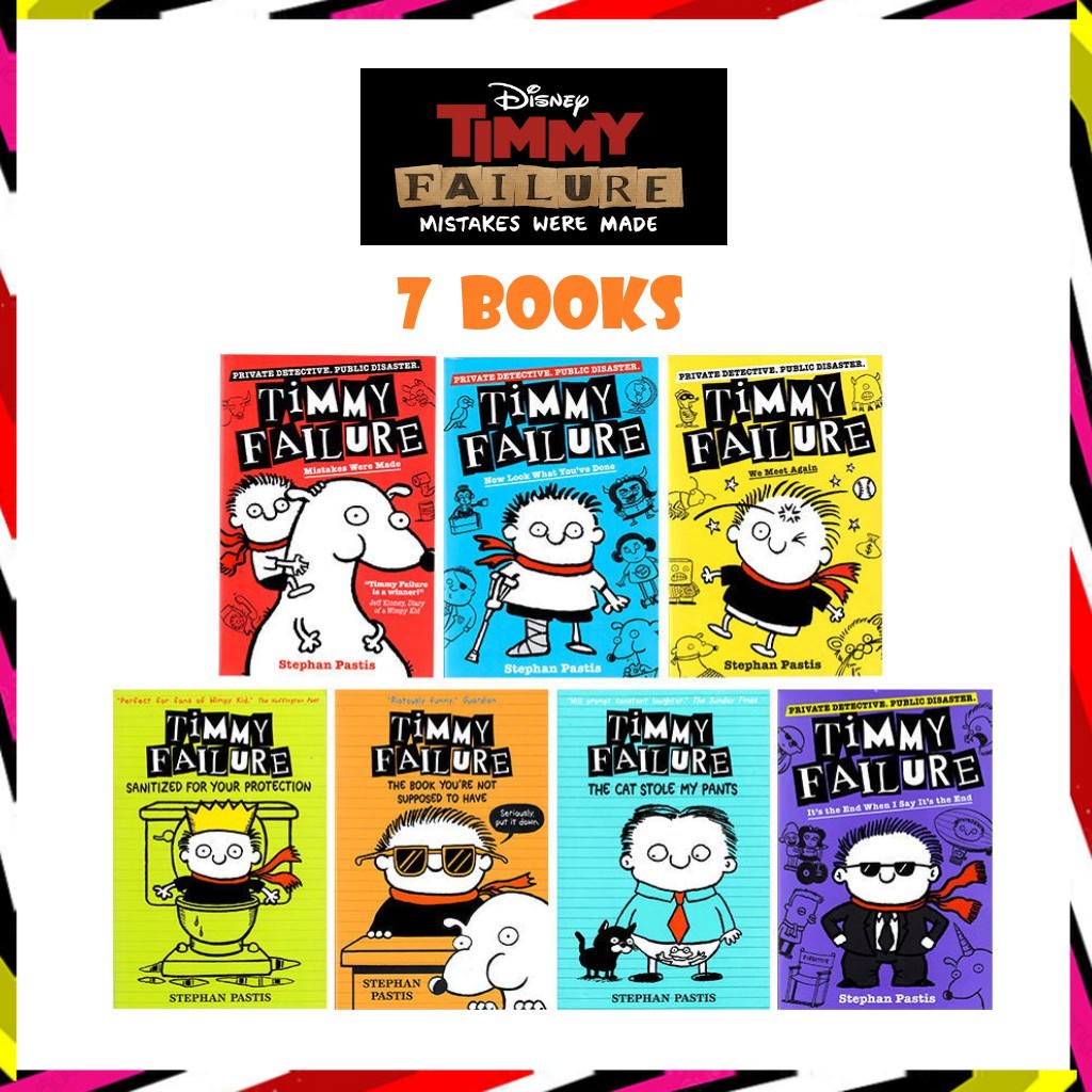 【Timmy Failure】【 7 books 】 Timmy Failure collection TINTIN Harry Potter ...