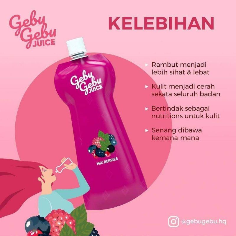 GEBU GEBU JUICE 100% ORIGINAL READY STOCK | Shopee Malaysia