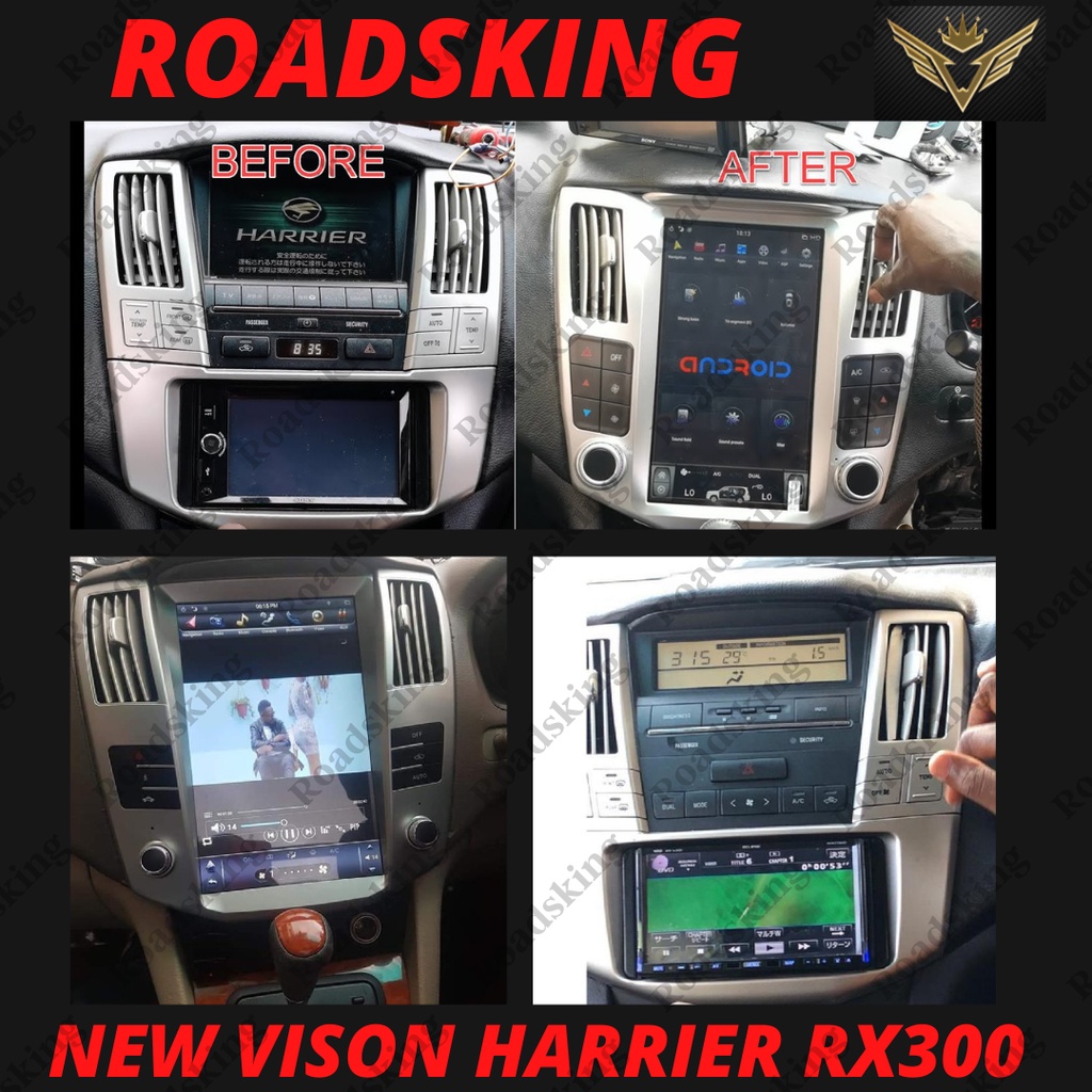 360 CAMERA 12 INCH VERTICAL TESLA PX6 TOYOTA HARRIER ANDROID PLAYER ...