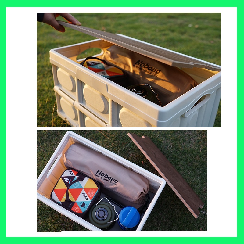 [CLS] Outdoor Foldable Storage Box Wooden Lid Thickened Outdoor Folding ...