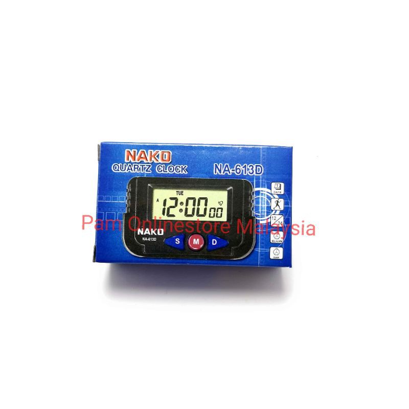 NAKO NA-613D / NA-617A Digital Car Automobile Alarm Clock | Shopee Malaysia