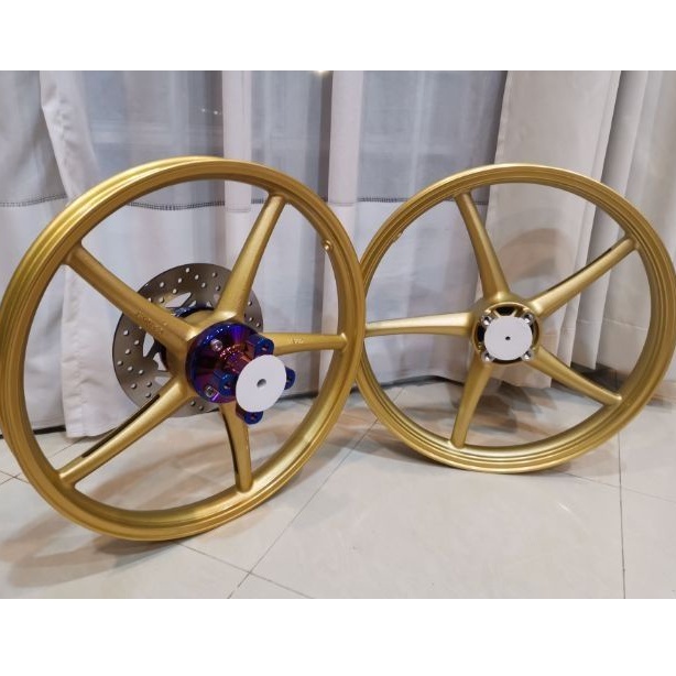ENKEI SP522 sport rims HUB CUSTOM PNP Y15 Y125Z NEW DESIGN TITANIUM ...